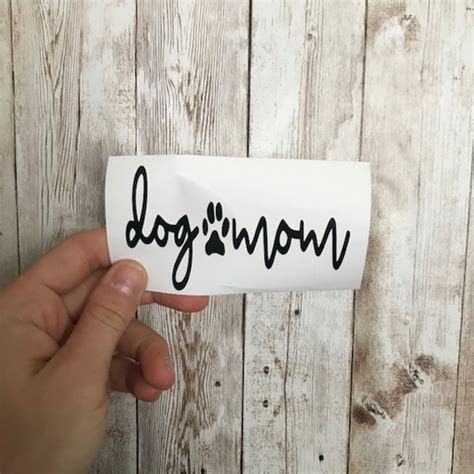 Dog Mom Car Decal Dog Mom Laptop Sticker Car Decal Dog Mom Etsy