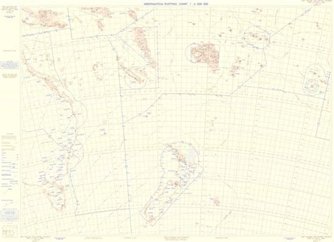 Aeronautical Plotting Chart 16000000 New Zealand And Eastern