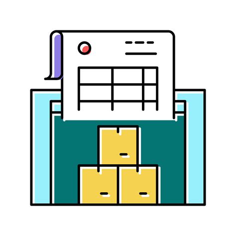 Calculation Of Optimal Stock Color Icon Vector Illustration 19526547