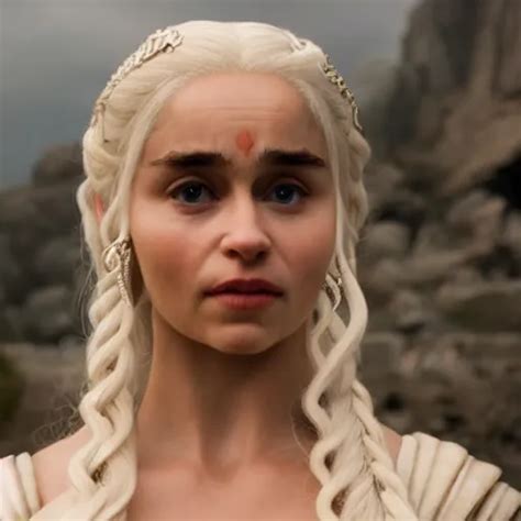Khaleesi As A Goddess In Heaven Piercing Eyes Highly Stable