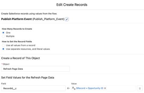 Using Flow To Refresh Page Data Salesforce Time
