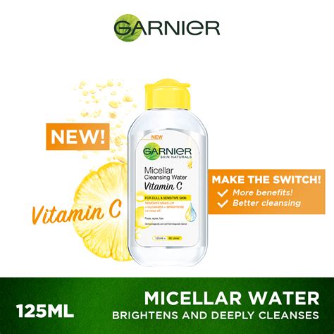 GARNIER Micellar Cleansing Water Vitamin C 125ml Lazada PH