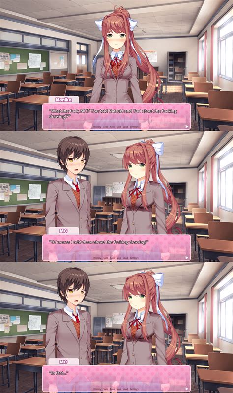 Mc Tells The Entire Literature Club Monikas Secret Rddlc