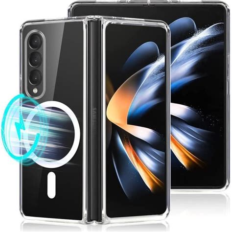 Coque pour Samsung Galaxy Z FOLD Magnétique Crystal Clear Transparente compatible avec