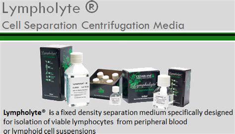 Lympholyte Isolation Of Viable Lymphocytes From Lymphoid Organs By