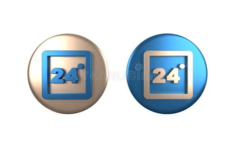 Colorful Thermostat Icon Isolated On White Background Temperature