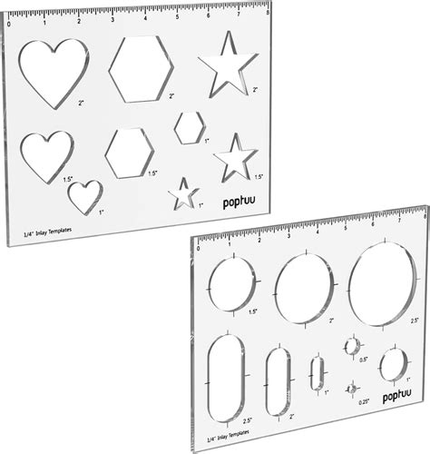 Router Templates Set Of 2 Durable And Precision Crafted
