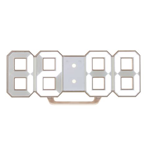 Digital Wall Clock H H Time Display Led Digital Wall Clock With Alarm And Snooze Function
