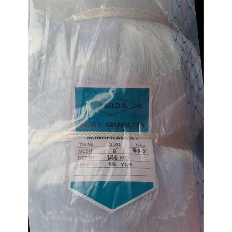 Jual Jaring Ikan Gillnet Milenium Arida 4 Inch Tebal 6 Ply Lebar 140 Md