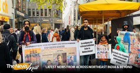 Baloch National Movement Stages Protest In Germany Over Human Rights