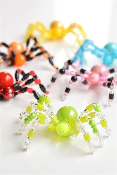 Beaded Spider Tutorial Easy Wire Bead Spider Craft