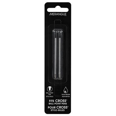 3872 2021 20 000 Cross Type Mini Ballpoint Pen Refills Black Merangue