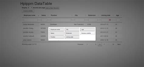 Javascript Column Visibility With Custom Search Fields Stack Overflow