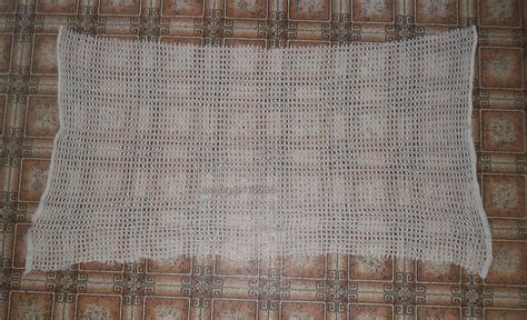 Покривка за маса на една кука Плетиво бродерия Ръчно изработени Покривката е в отлич