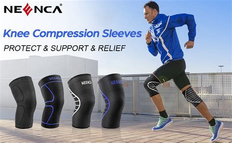 Amazon NEENCA 2 Pack Knee Brace Knee Compression Sleeve Support