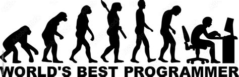 programmer evolution stock vektorgrafik adobe stock