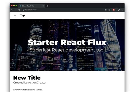 A Vanilla Starter Kit To Develop A React And Flux App That Supports PWA Features