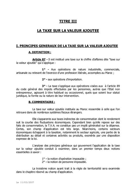 La Taxe Sur La Valeur Ajoutee