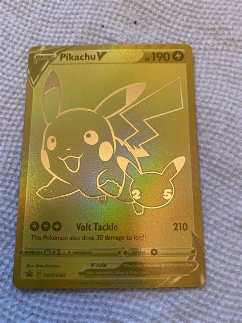 Mavin Pokemon Pikachu V Full Art Promo 25th Anniversary Celebrations