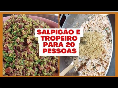 Feij O Tropeiro E Salpic O Para A Pessoas Youtube