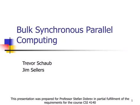 Ppt Bulk Synchronous Parallel Computing Powerpoint Presentation Free