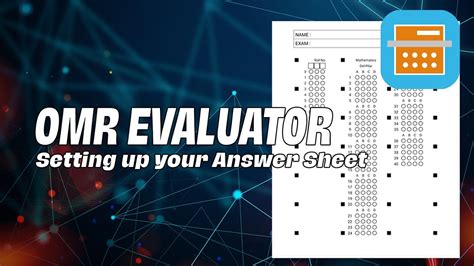 Omr Evaluator Setting Up Creating An Answer Sheet Step By Step