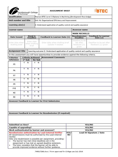 Btec Unit 16 Assignment Brief 2 23 24 Download Free Pdf Learning Artificial Intelligence