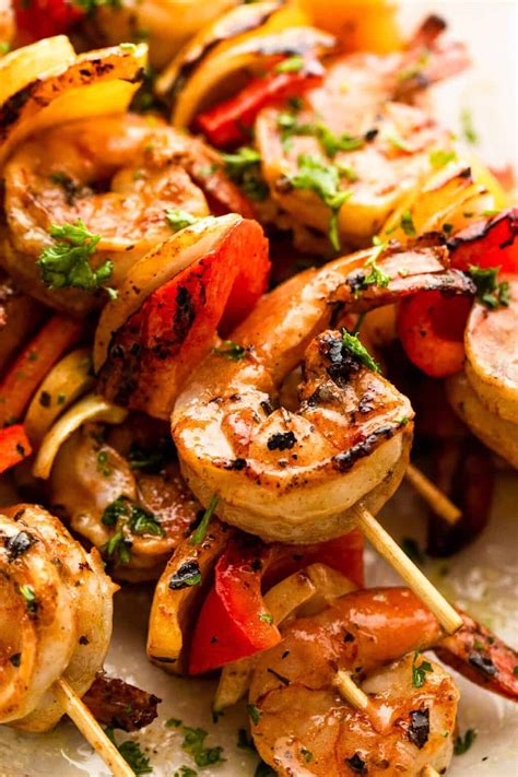 Grilled Shrimp Skewers Marinade At Travis Day Blog