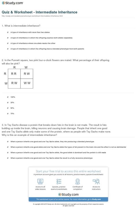 Genetics Worksheet Middle School Pro Worksheet