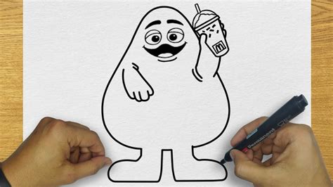 HOW TO DRAW GRIMACE SHAKE STEP BY STEP DRAWING GRIMACE SHAKE YouTube