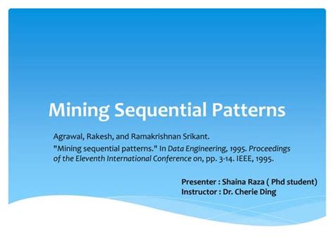 2008 Poster Efficient Mining Of Frequent Sequence Generators Pdf