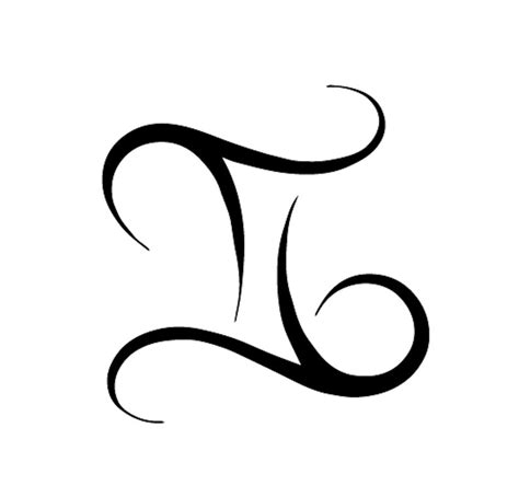 Gemini Symbol Zodiac Svg Cut File Cricutsilhouette Instant Etsy