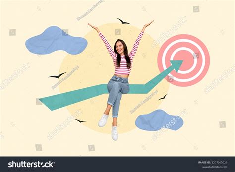 10 creative trend collage of millennial business women images stock