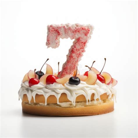 Seventy Numerals Cake A Precise And Colorful Delight Stock
