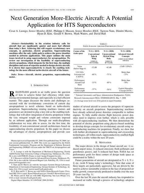 Pdf Next Generation More Electric Aircraft A Potential Application