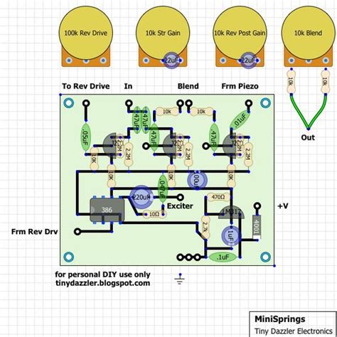 Simple Reverb Pedal Schematic Reverb Pedal Circuit Diagram