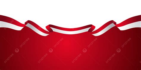 Hình ảnh Ruy Băng đỏ Trắng Khung Viền Cờ Indonesia Vectơ Png Cờ