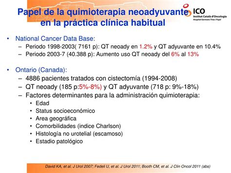 PPT - Situación Actual del Tratamiento Neoadyuvante en el Cáncer de Vejiga PowerPoint ...