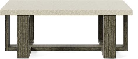 Sanger Gray Faux Stonewood Rectangle Cocktail Table Rooms To Go