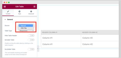 Elementor Table Widget Create A Table In Elementor In Easy Steps