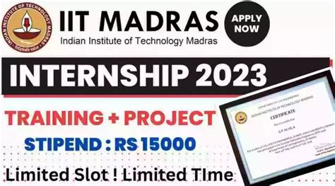 Iit Madras Summer Internship Application Form 2023 Rbcdsai Summer