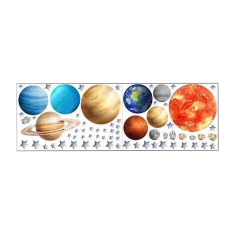 【lejia】diy Solar System Wall Space Planet Wall Decals Universe With