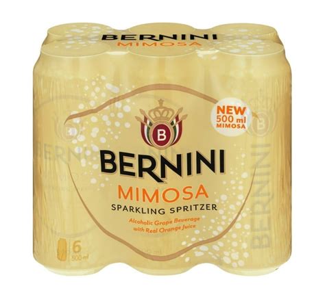 Bernini Mimosa Can 6 X 500ml Makro
