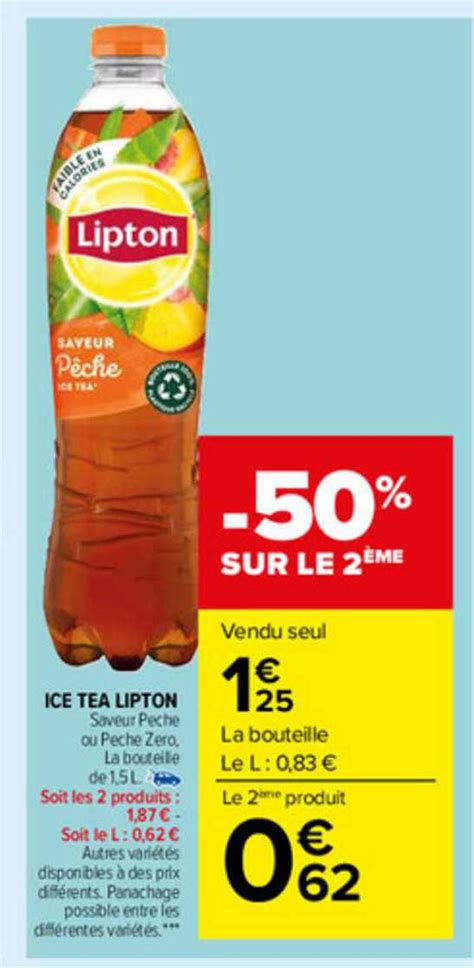 Promo Ice Tea Lipton Chez Carrefour Market ICatalogue Fr