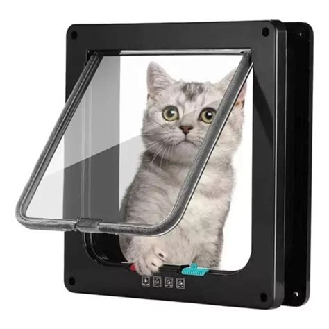 Porta Portinha Passagem 27 5 X 24 5 Grande Pet Gato Cachorro Cor Preto
