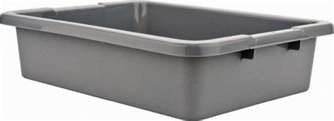 Msc Rubbermaid Gray Polyethlyene Tote Container 4 6 Gal Buy Online