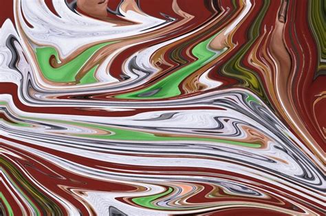 抽象的な液体の背景、流れるようなペイント効果、大理石、液体ペイント Premium写真