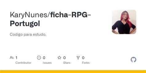 Github Karynunes Ficha Rpg Portugol Codigo Para Estudo