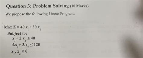 solved question 3 problem solving 10 marks we propose the