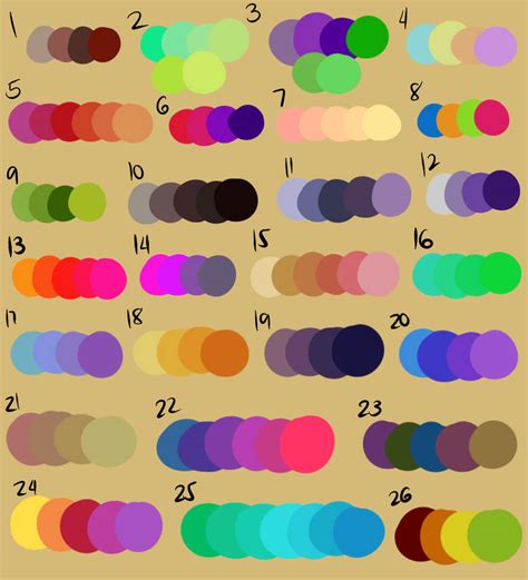 Random Color Palette By Jmdudelerks On Deviantart